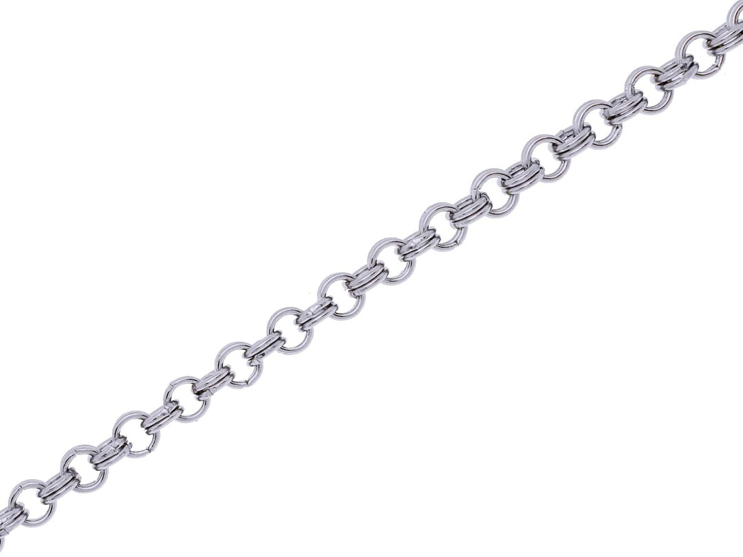 Wide 4mm Stainless Steel Double Round Ring Chains, Jump Rings Link ...