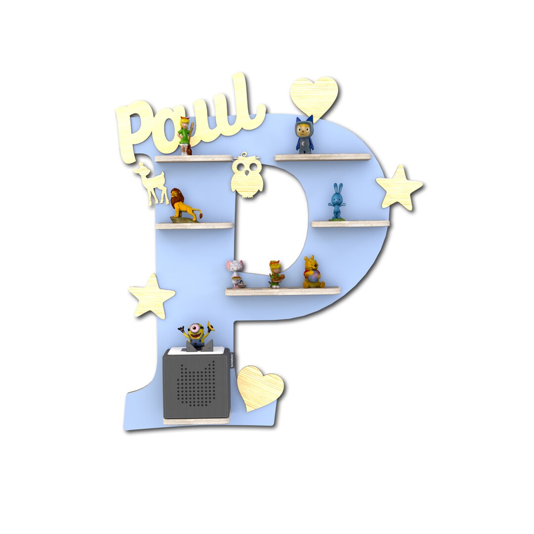 Shelf for Music Box, Wall Shelf Tonie Figures, Personalized With Name ...