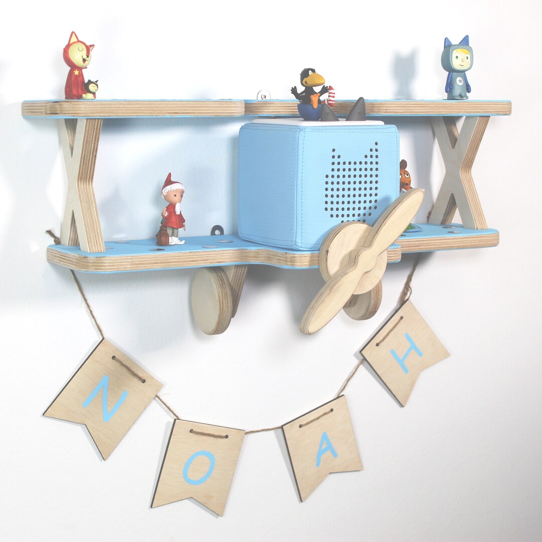 Shelf for Toniebox, Tonie Figures With Pennant Chain and Name, Storage ...