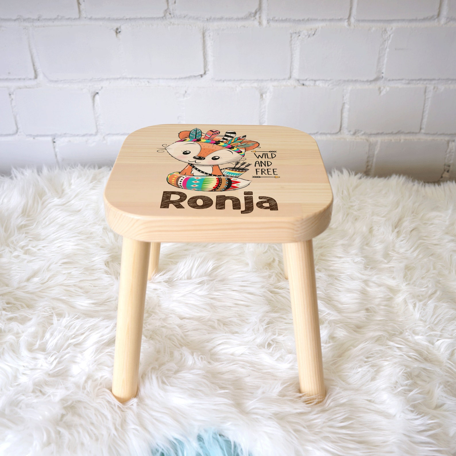 Hocker für Kinder personalisiert mit Name Kinderhocker aus - Etsy.de