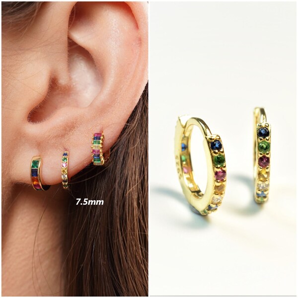 Rainbow Earrings - Etsy