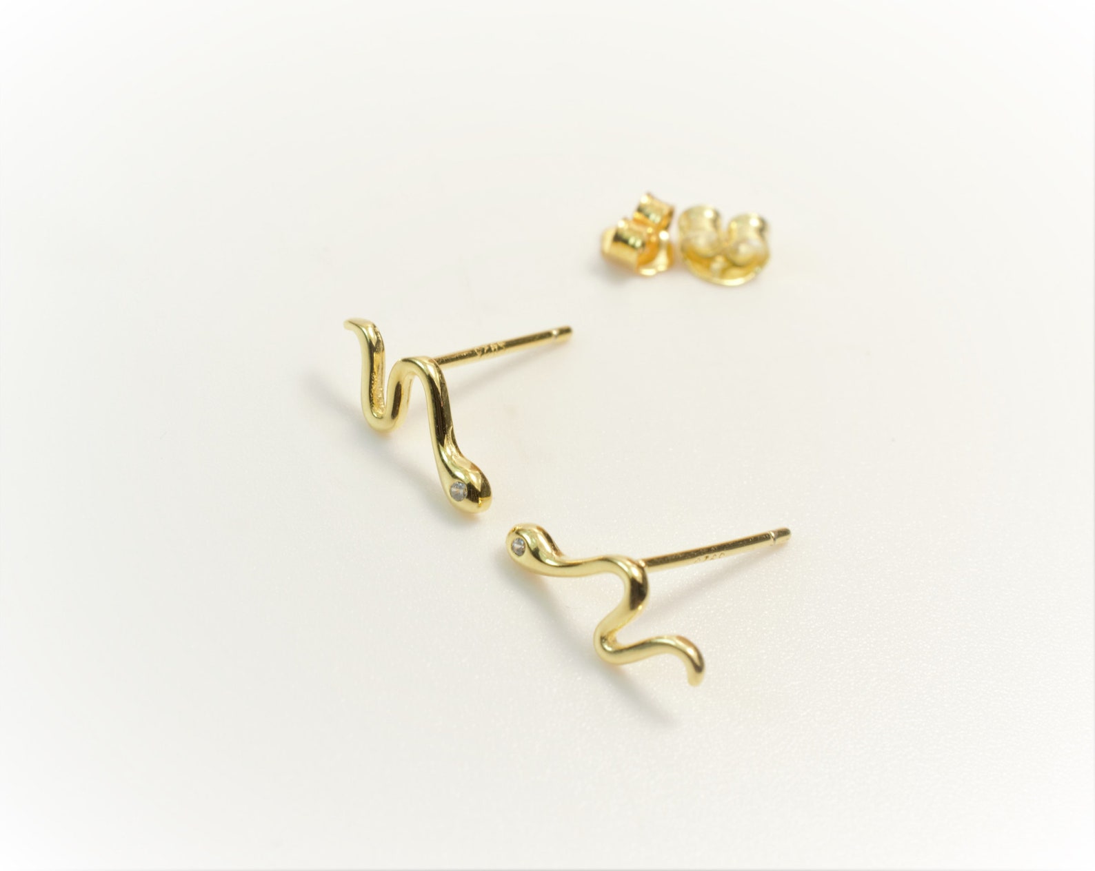 Snake Earrings Snake Studs Snake Stud Earrings cartilage | Etsy