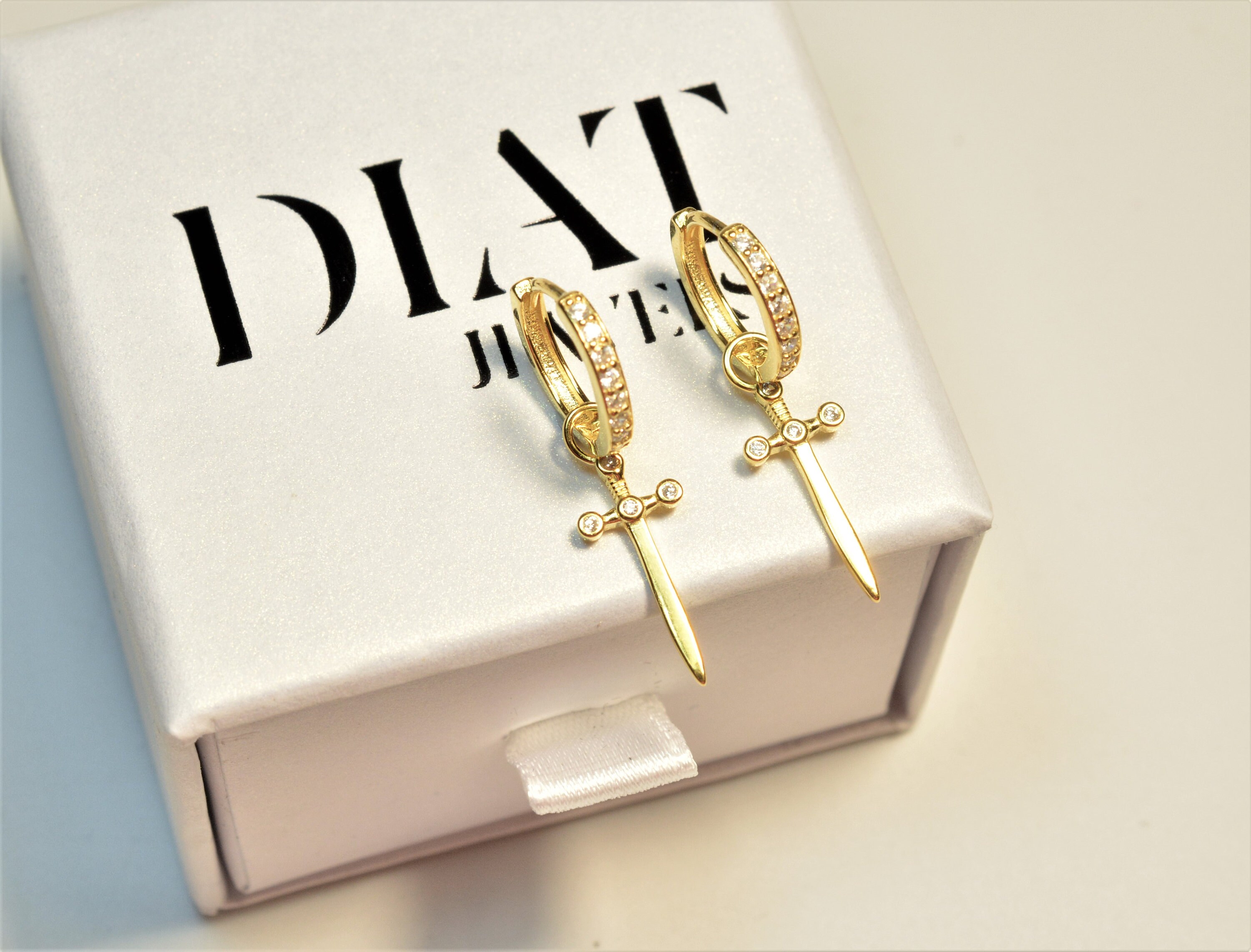 Sword Earrings Sterling Silver Sword Earrings Dagger - Etsy