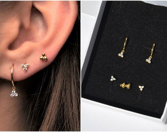 Earrings Set of 3 - Etsy