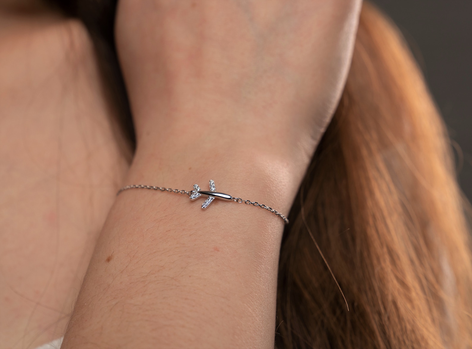 Airplane Bracelet Plane Bracelet Traveler Jewelry Flight Attendant Gift ...