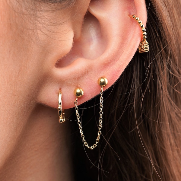 Chain Earring - Etsy