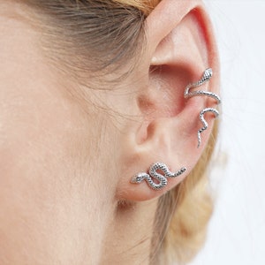 Snake Earring Cuff Snake Cuff Snake Ear Cuff Snake Cuff | Etsy