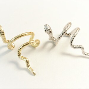 Snake Earring Cuff Snake Cuff Snake Ear Cuff Snake Cuff Earring Gold ...