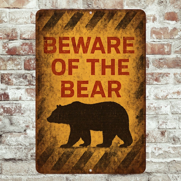 Beware of Bears Sign - Etsy