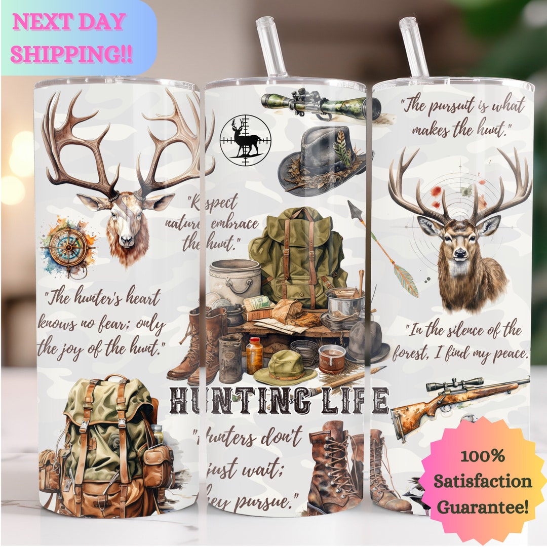 Hunting Life 20oz Tumbler, Hunting Mom Tumbler for Hunters, Hunting ...