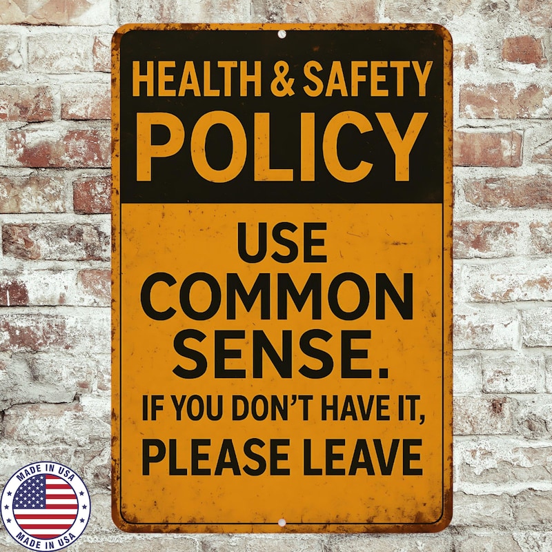 Funny Work Safety Signs - Etsy