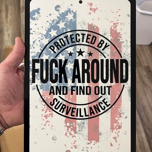 Protected by FAFO Surveillance Sign, Home Security Sign, FAFO Sign ...