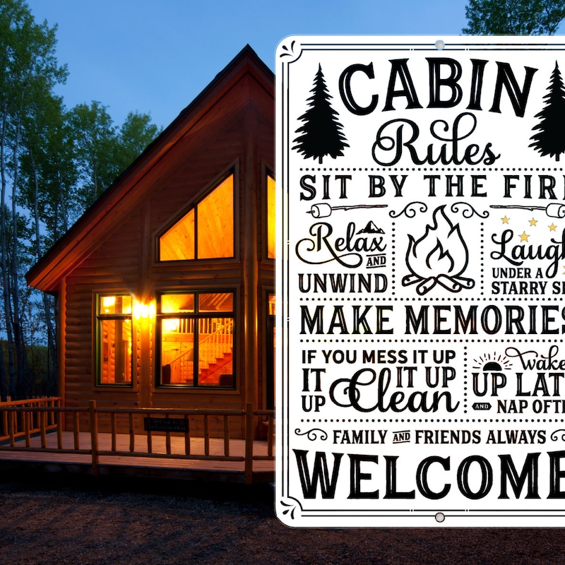 Cabin Rules - Etsy