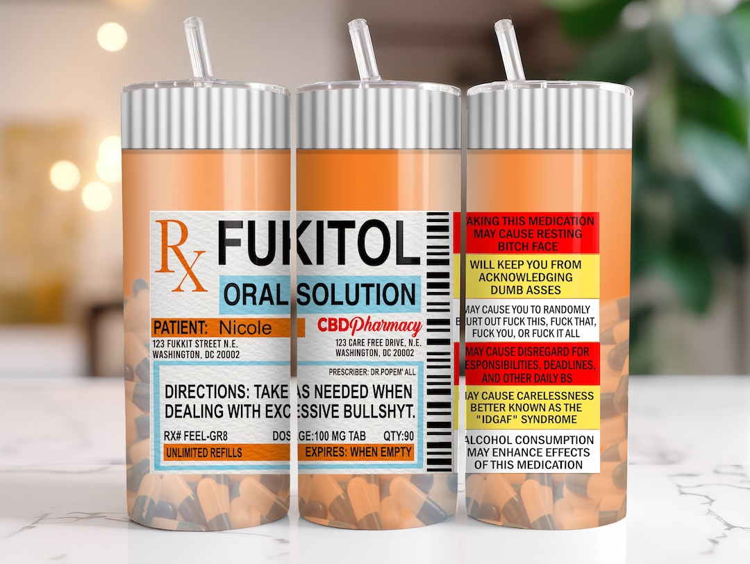 Fukitol Tumbler Personalized, Funny 20oz 30oz Tumbler, Adult Tumbler ...