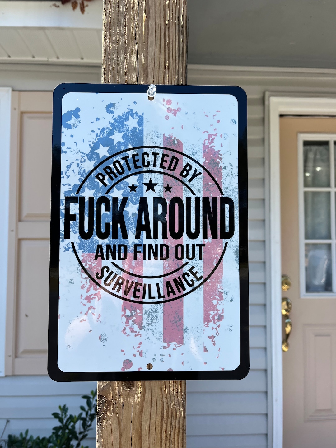 Protected by FAFO Surveillance Sign, Home Security Sign, FAFO Sign ...