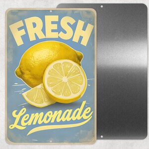 Fresh Lemonade Sign 8x12 Sublimation Aluminum UV Resistant Vintage ...