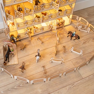 24 Stable for Schleich, Breyer, Papo, Collecta Horses 24 STALLS for ...