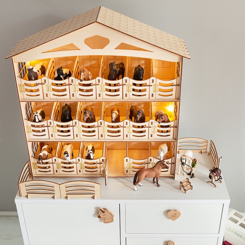 Wall and Sill Stables SET 18 Stalls-horse Stable-wooden | Etsy