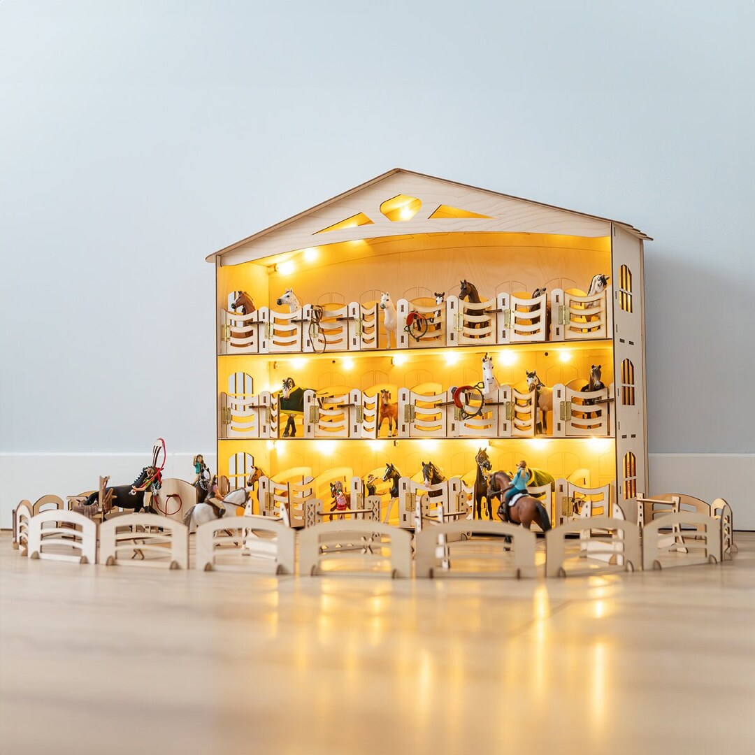 24 Stable for Schleich, Breyer, Papo, Collecta Horses 24 STALLS for ...