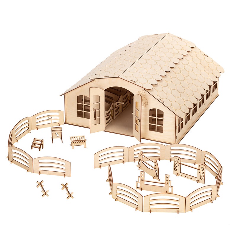 NEW MODEL Horse Stable LIGHTING 12stalls-wooden Stable-for - Etsy