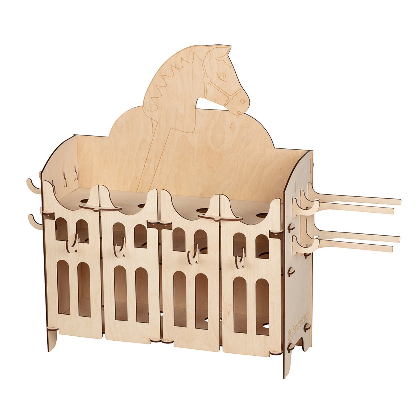 Handmade Wooden Stable for 4 Hobby Horse Stick Horses. - Etsy Canada