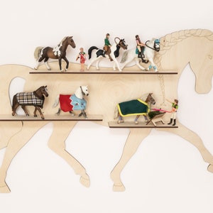 Shelf Stand for 14 Toy Horses Schleich, Papo Breyer Bullyland Bruder ...