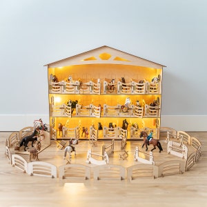24 Stable for Schleich, Breyer, Papo, Collecta Horses 24 STALLS for ...