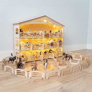 24 Stable for Schleich, Breyer, Papo, Collecta Horses 24 STALLS for ...