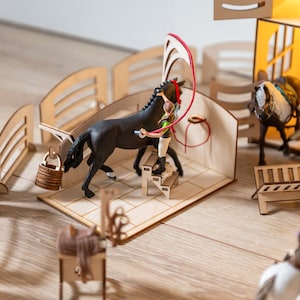 24 Stable for Schleich, Breyer, Papo, Collecta Horses 24 STALLS for ...