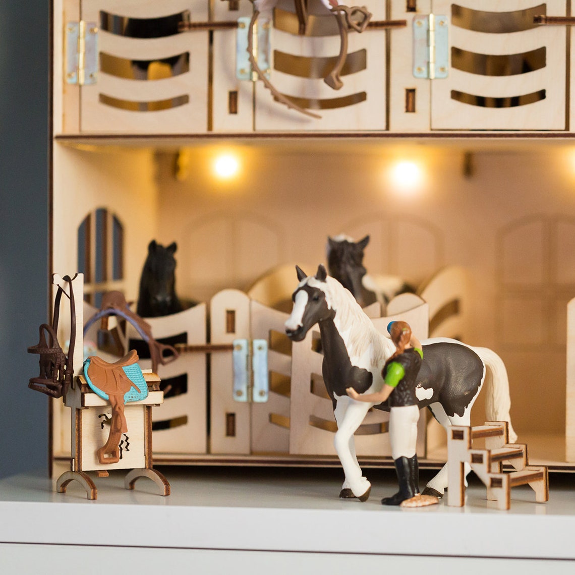 Wall and Sill Stables SET 8 Stalls-horse Stable-wooden | Etsy