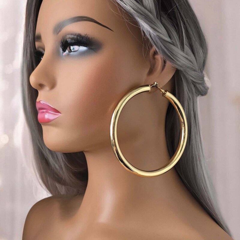 Big Round Earrings - Etsy