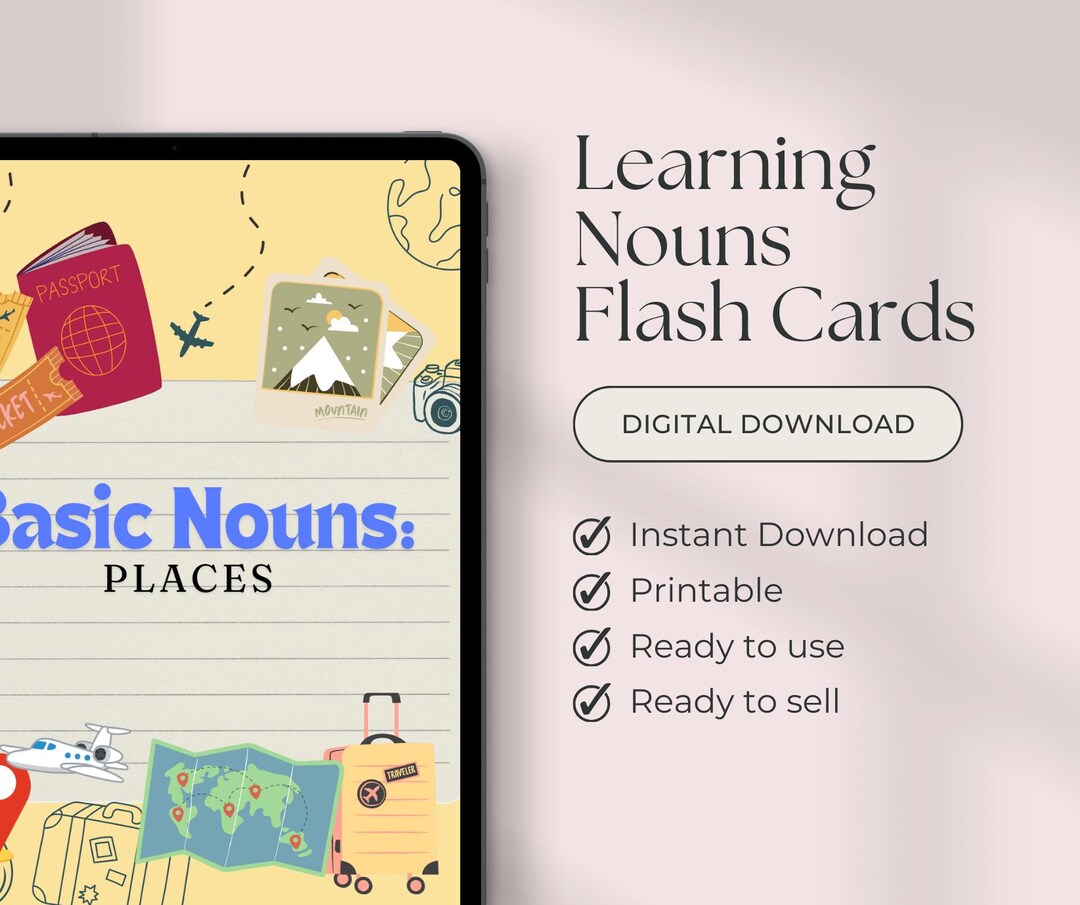 Commercial Use Flashcards Printable Digital for Kids Homeschool ...