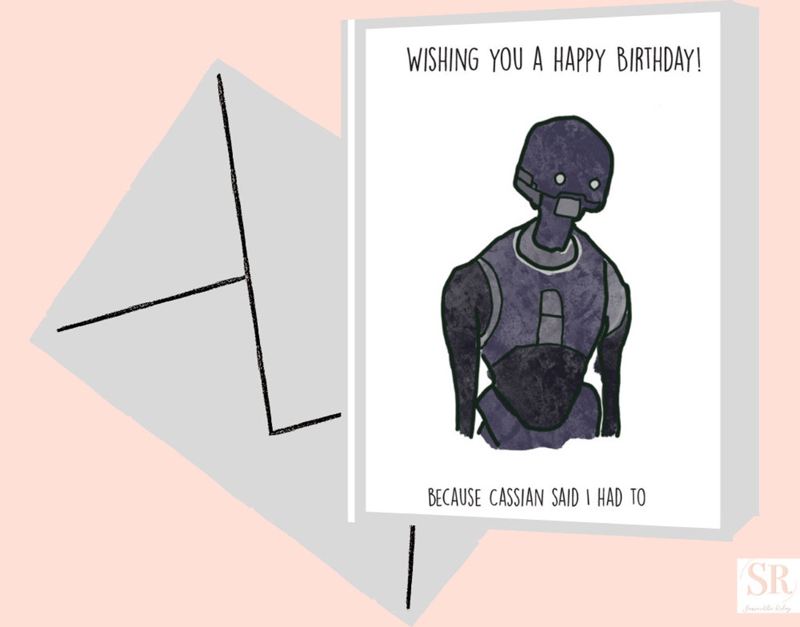 K-2SO Birthday Card Funny Happy Birthday Card Printable | Etsy