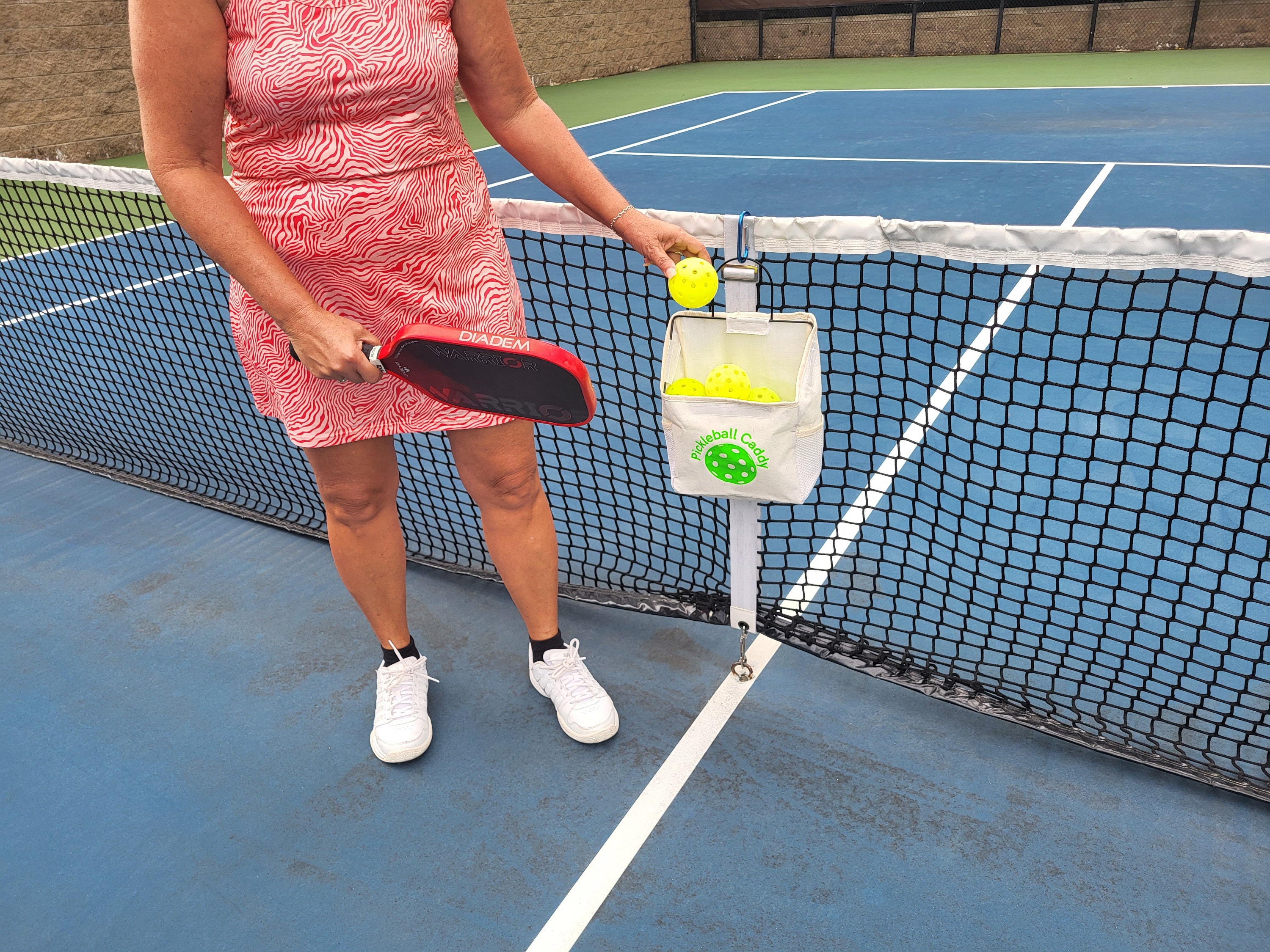 Pickleball Caddy- Ball Basket for Tennis Net or Fence-grey - Etsy