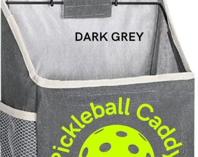 Pickleball Caddy- Ball Basket for Tennis Net or Fence-grey - Etsy
