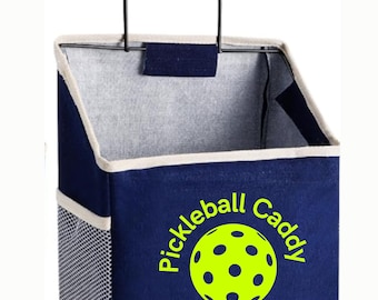 Pickleball Caddy Ball Basket for Tennis Net or Fence-grey - Etsy