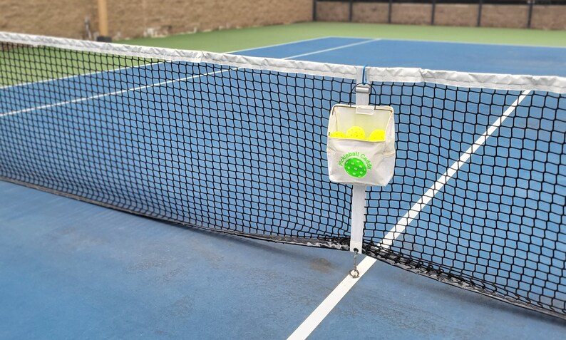 Pickleball Caddy- Ball Basket for Tennis Net or Fence-grey - Etsy
