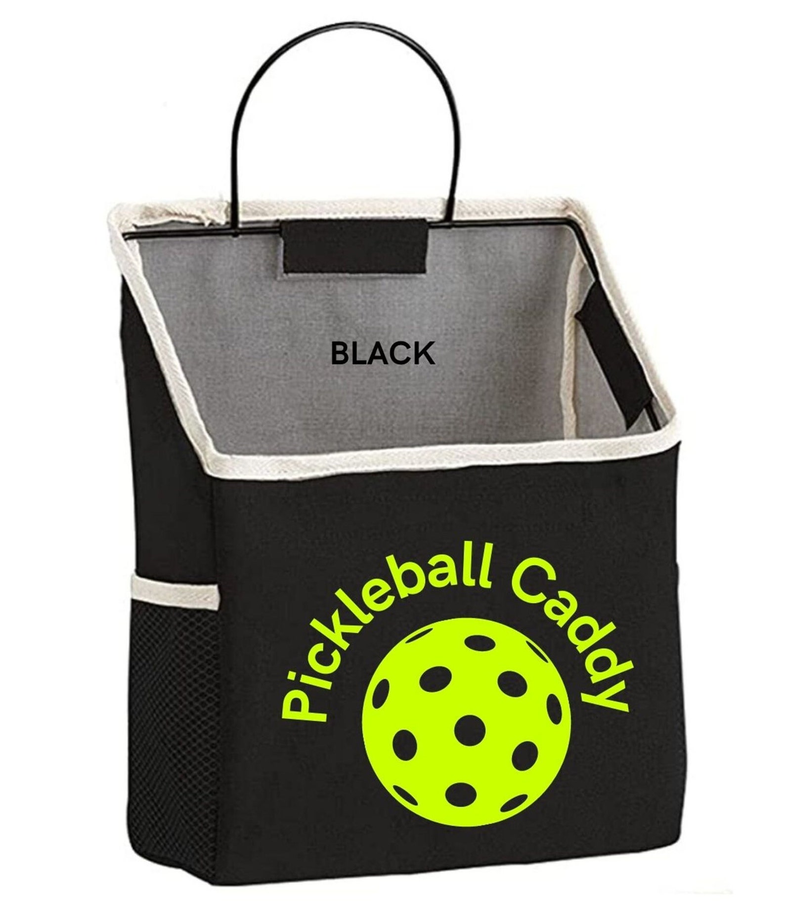 Pickleball Caddy Ball Basket for Tennis Net or Fence - Etsy