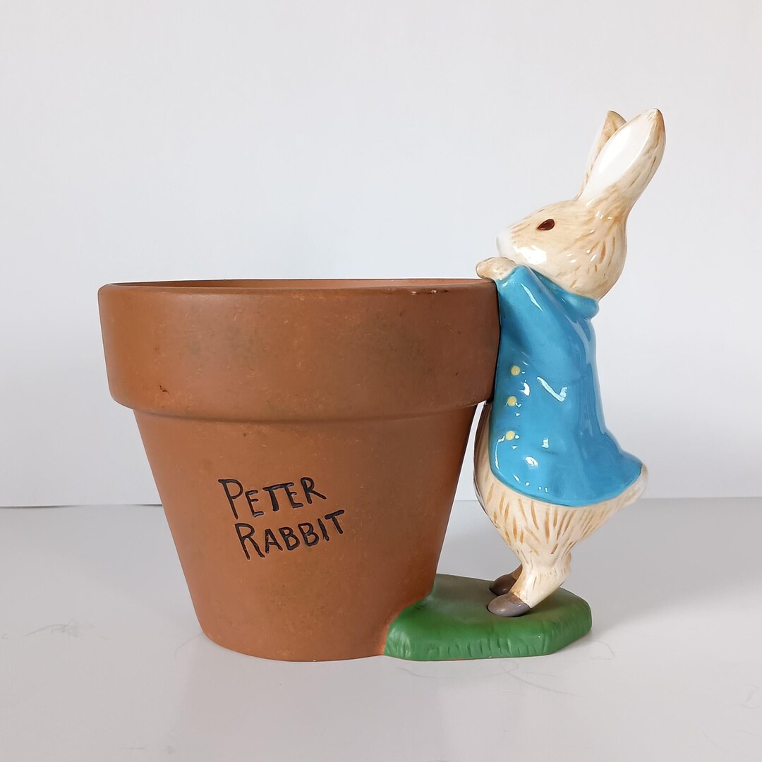 Vintage Ceramic Peter Rabbit Figural Planter by Beatrix Potter ...