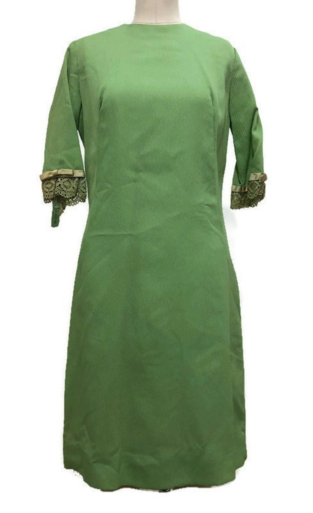 1950's the Carl Co. Vintage Dress Old Stock With Tags Green With 3/4 ...