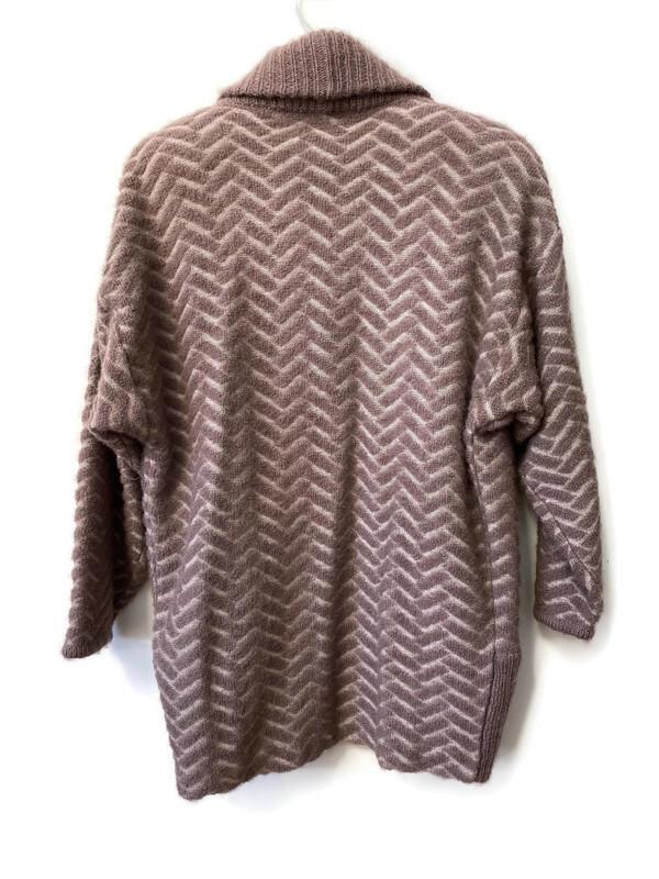 1980's Knit Sweater Coat by Side Effects in Mohair, Acrylic and Nylon ...