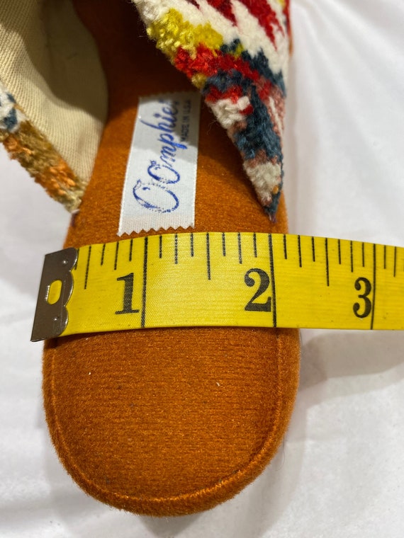 1960's Shoes Tapestry fabric wedge slides by Oomphies… - Gem