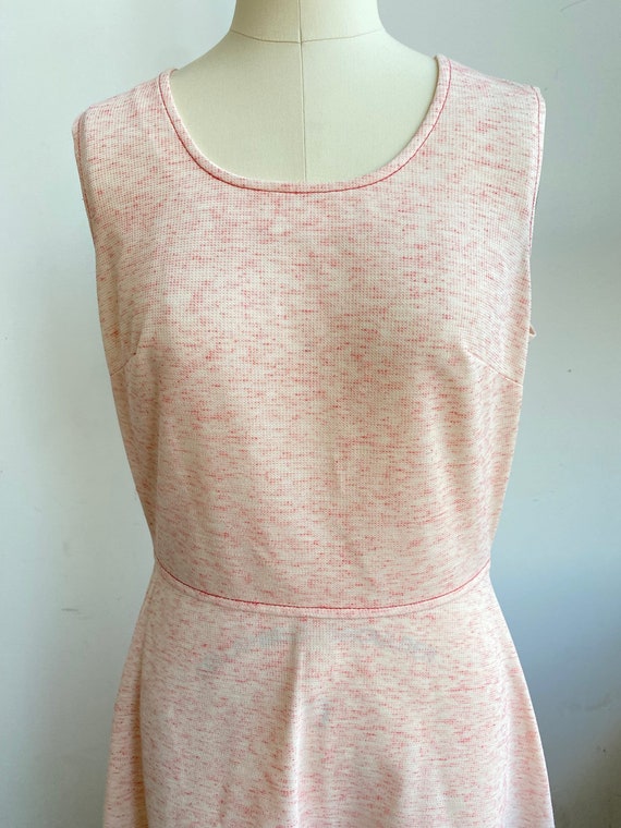 1970's 2 piece Dress in pale red, Union tag Vintage s… - Gem