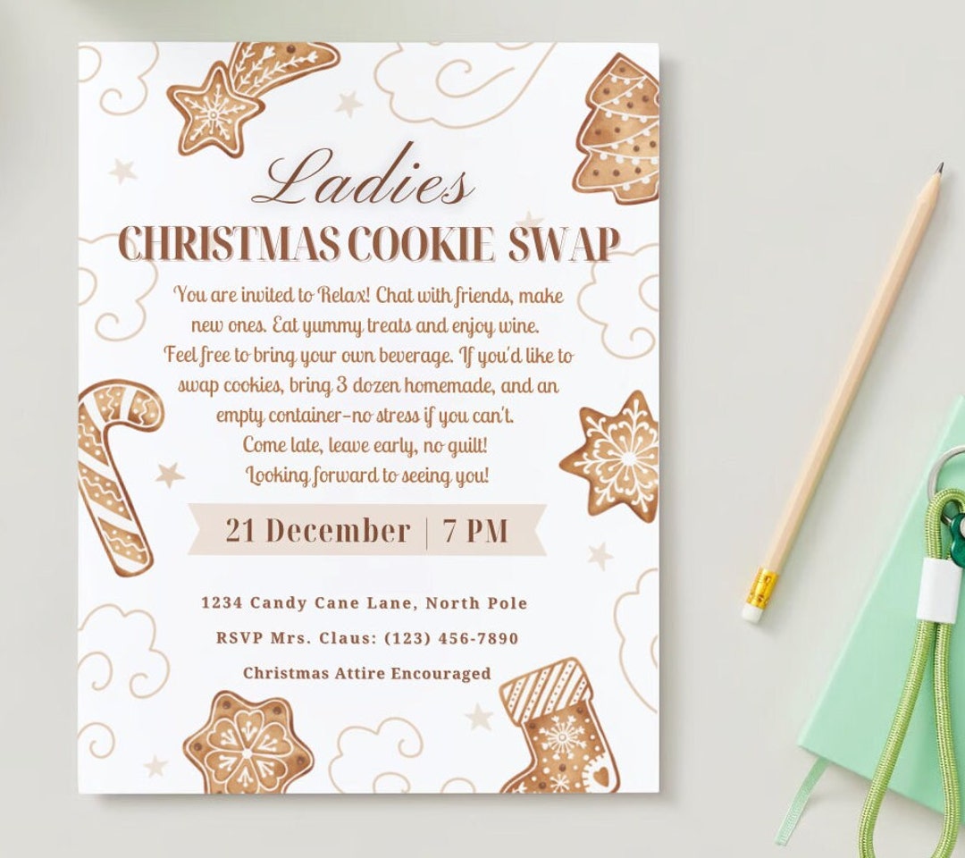 Cookie Swap Invitation - Etsy