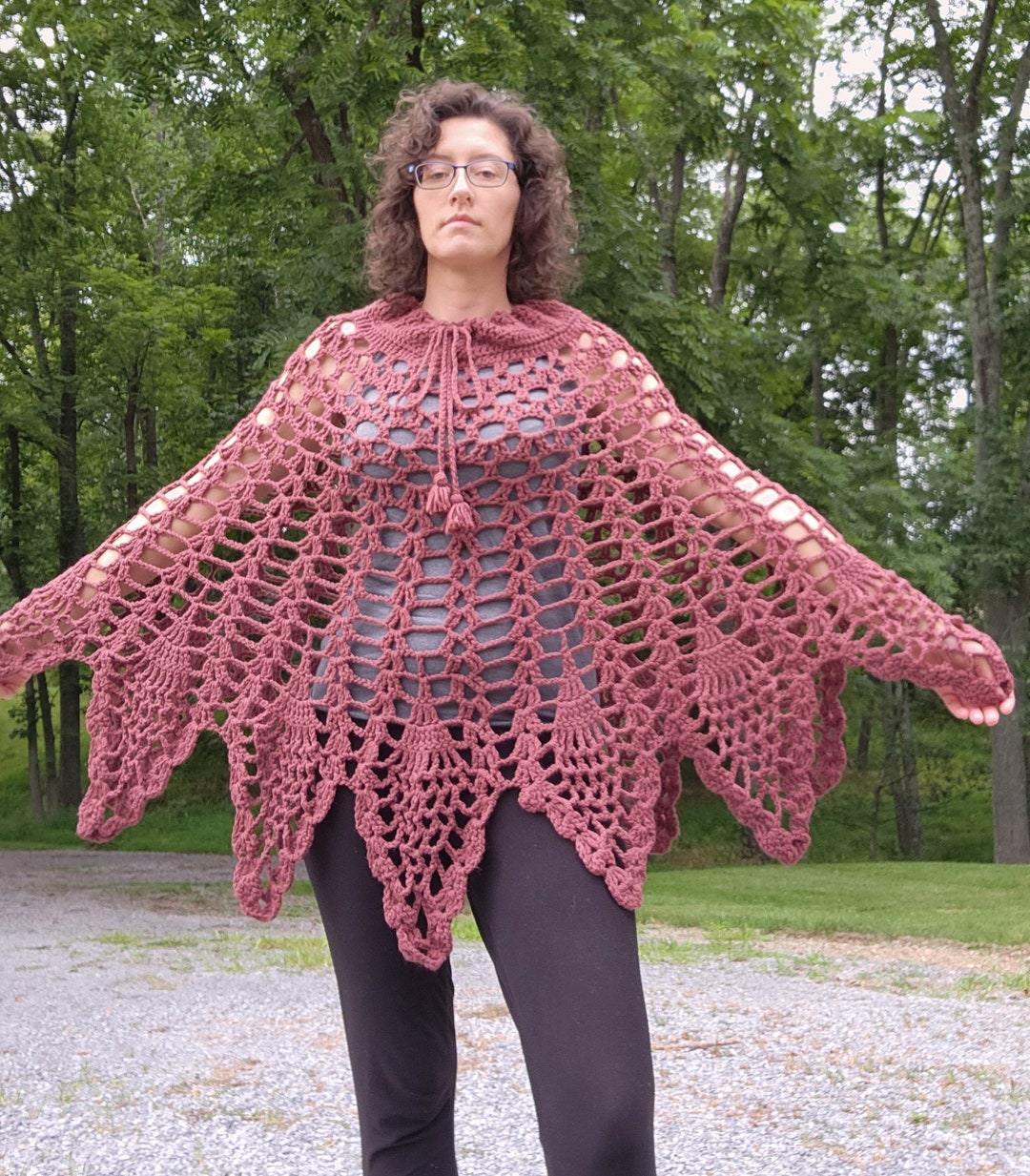 Crocheted Poncho/skirt Combo - Etsy