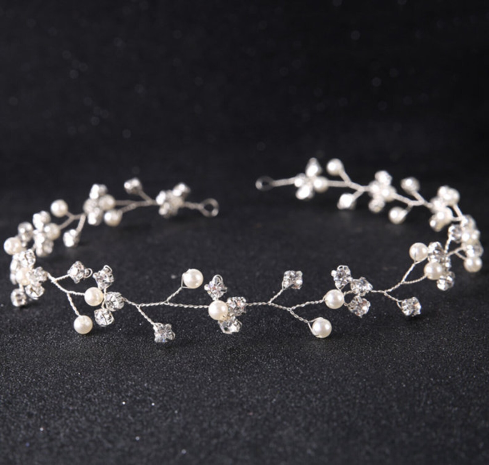 NORA // Simple Wedding Hair Vine Bride Hairpiece Gold Bridal - Etsy