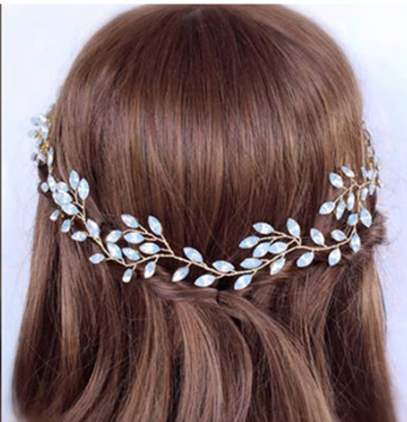 ORLA // Opal Wedding Hair Vine Bride Hairpiecebridal | Etsy