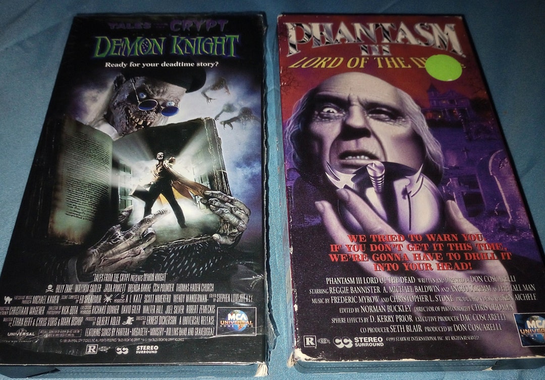 Tales From the Crypt Demon Knight VHS Phantasm 3 Horror Fantasy Combo ...