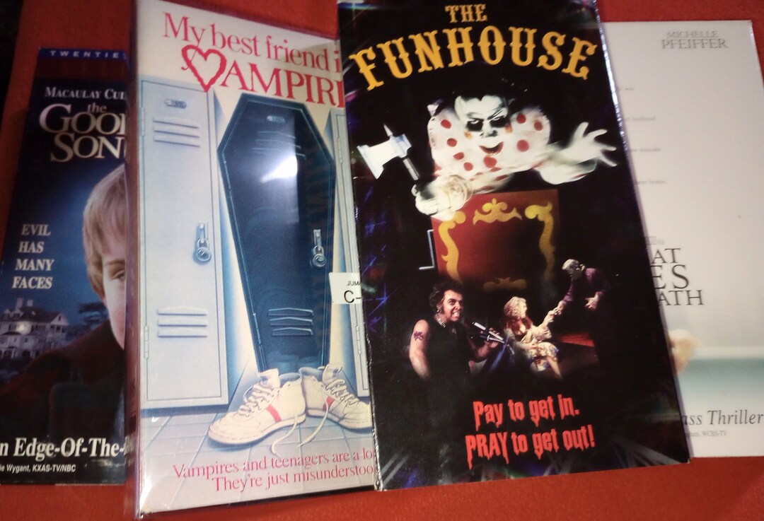 The FUNHOUSE Vhs Horror Thriller Comedy Lot My Best Friend is a Vampire ...