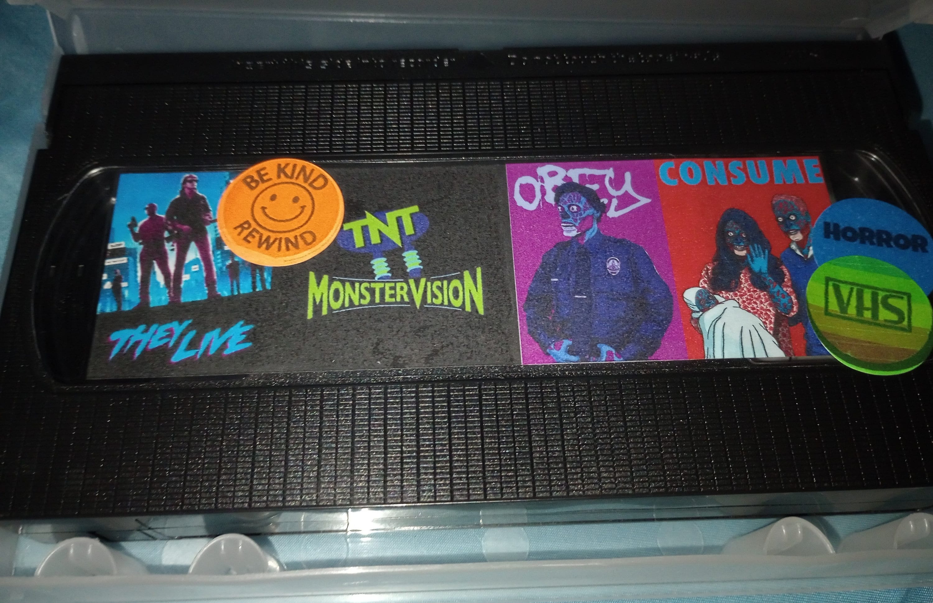 THEY LIVE Monstervision VHS Joe Bob Briggs Tnt Horror Television ...